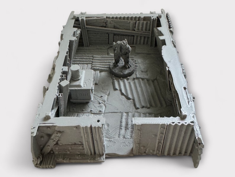 Apoctolyptic Metal Bunker Terrain for DND and Tabletop Games, TTRPG ...