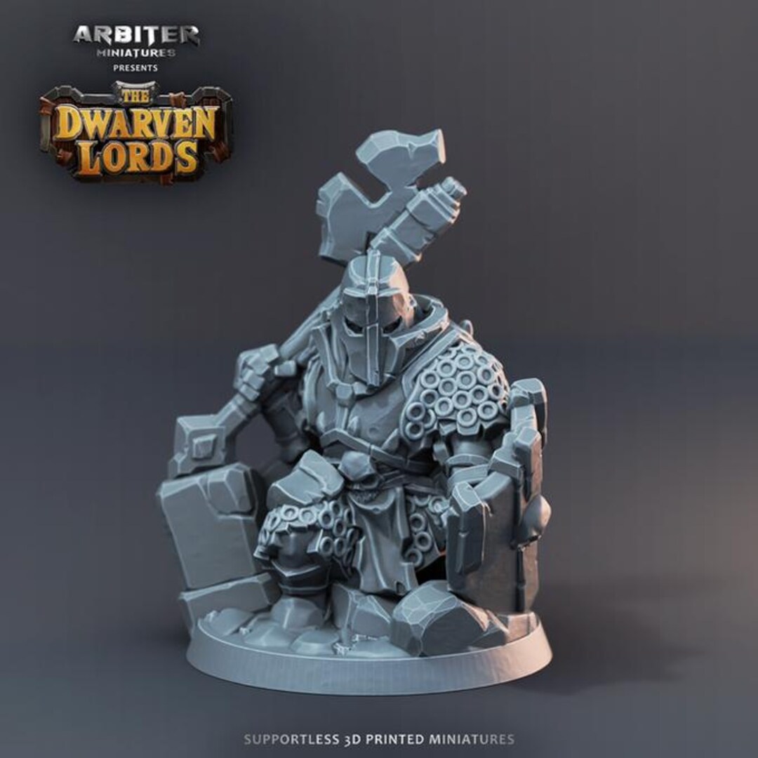 Dwarf Knight Figure, Mini, Miniature, Figurine, DND, Dungeon, Dragon ...