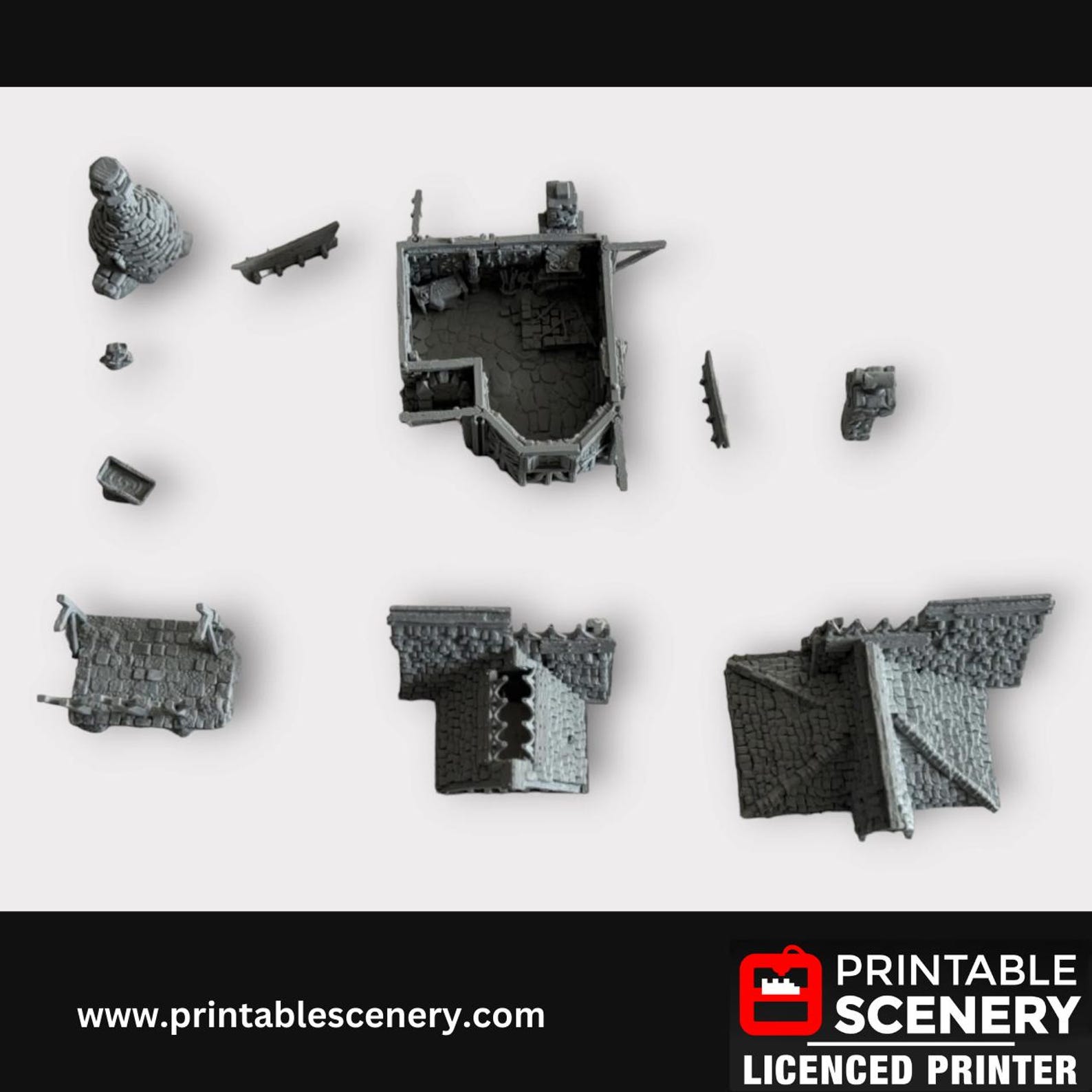 City Blacksmith Terrain Set, Tabletop Accessories, RPG Gift, Terrain ...