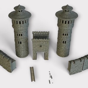 Castle Gate Terrain for Tabletop Gaming, DND Castle Decor, Fantasy RPG ...