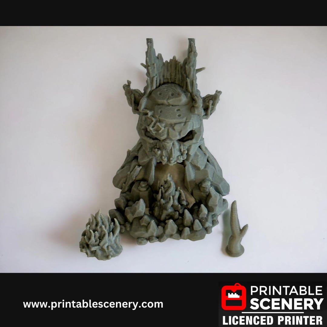 Skull Swamp Shrine Terrain, Gothic Miniature, Tabletop Gaming, Dark ...