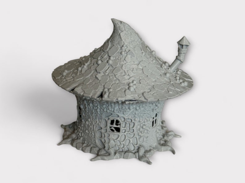 Goblin Mushroom Hovel Miniature, Tabletop Terrain Fantasy RPG Accessory ...