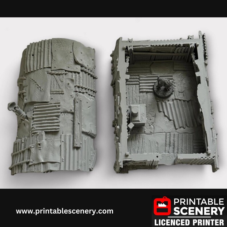 Apoctolyptic Metal Bunker - Terrain for DND and Tabletop Games, TTRPG ...