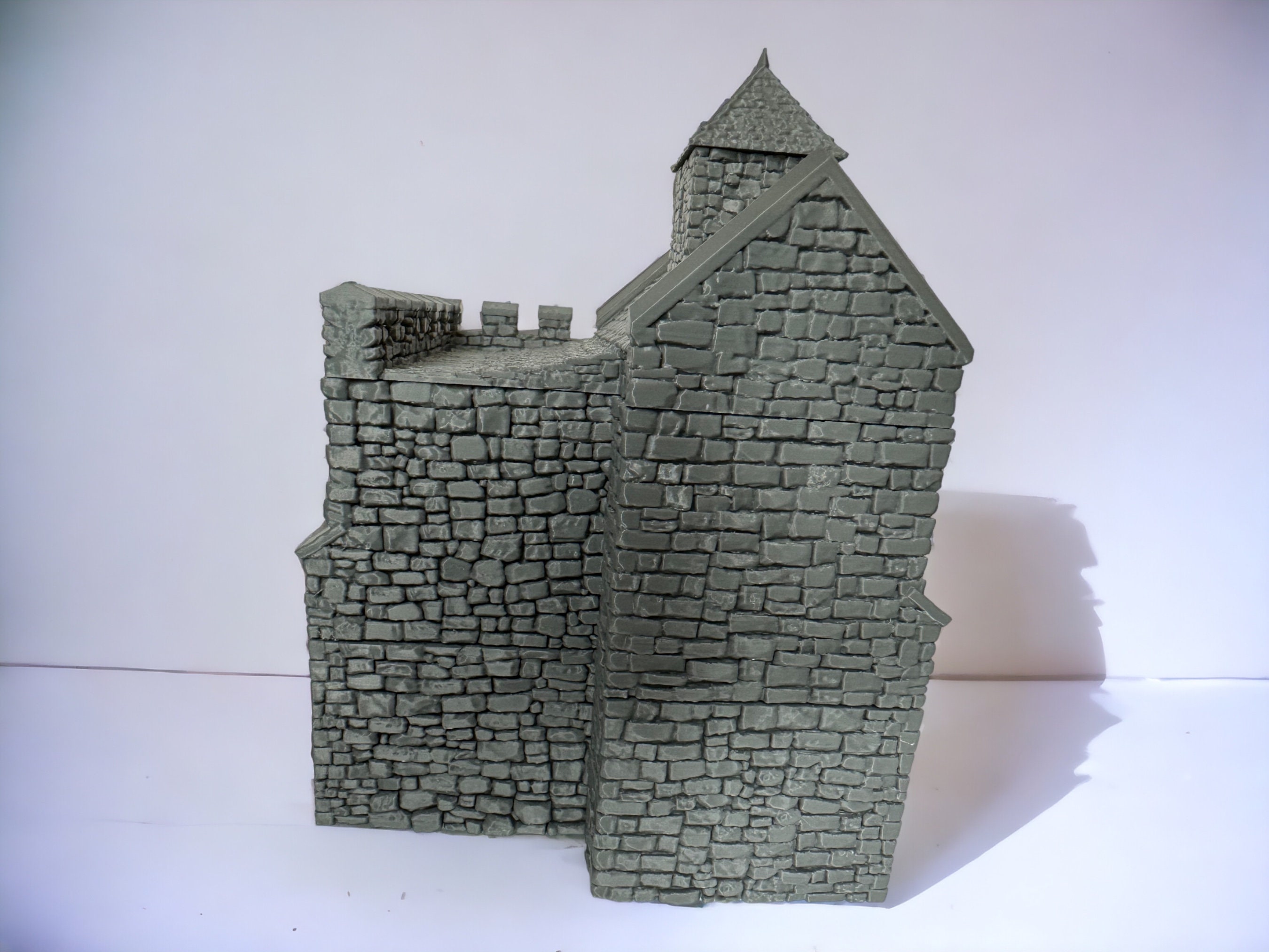 Medieval Stone Castle Norman Stone Keep, Terrain for DND and Tabletop ...