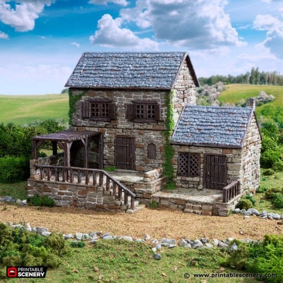 Medieval Stone Bakers House, Terrain for DND and Tabletop Games, TTRPG ...