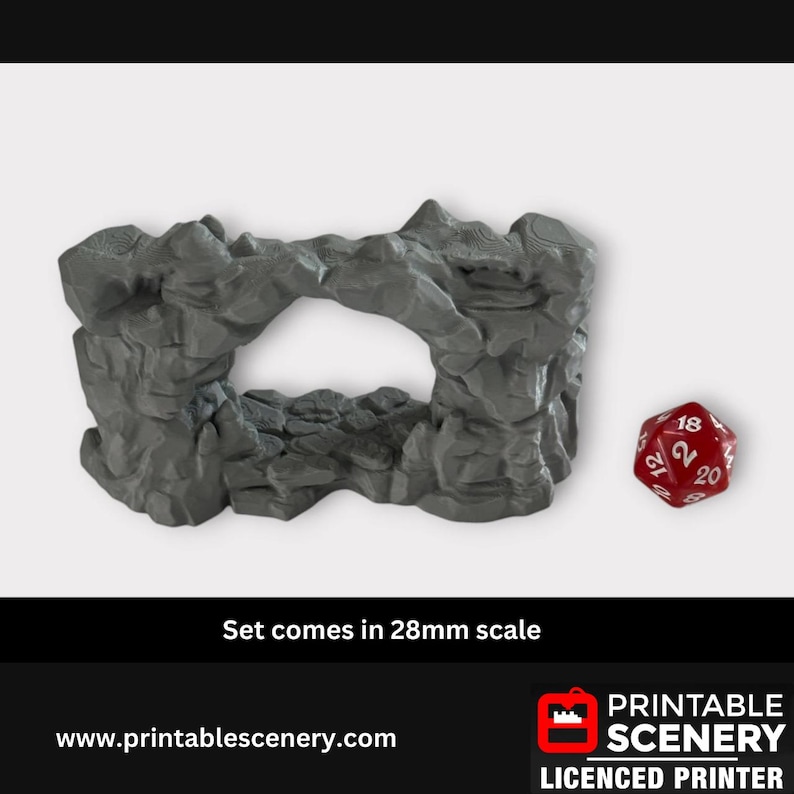 Magical Cave Fantasy Terrain - Modular Printable Scenery for Tabletop ...