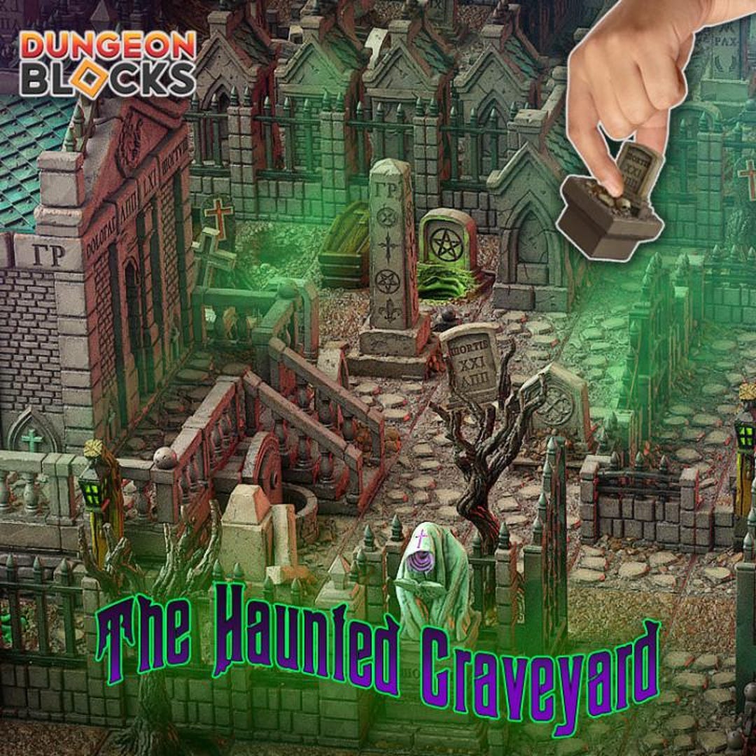 Haunted Graveyard Modular Terrain, Full Dungeon, Cemetery, Dungeon ...