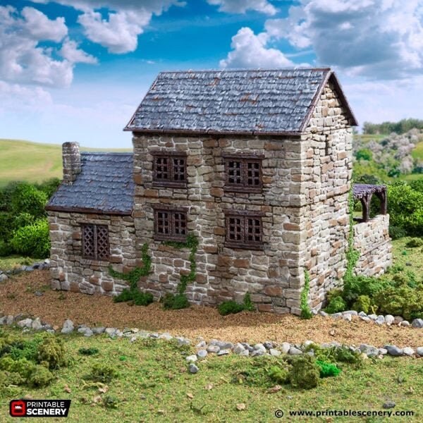 Medieval Stone Bakers House, Terrain for DND and Tabletop Games, TTRPG ...