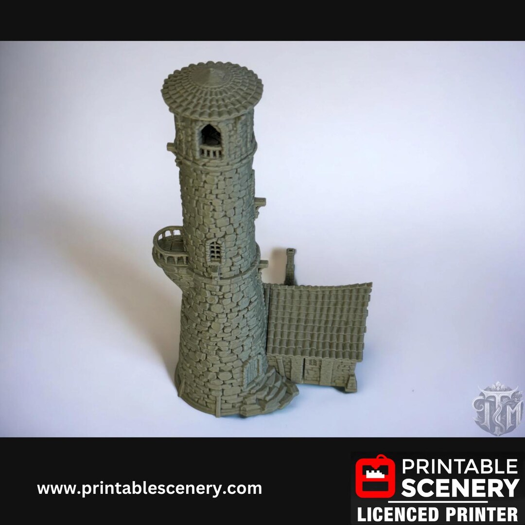 Lighthouse Terrain, Detailed, Coastal, 28mm, Printable Scenery ...