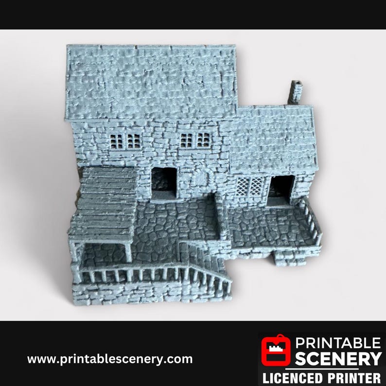 Medieval Stone Bakers House, Terrain for DND and Tabletop Games, TTRPG ...