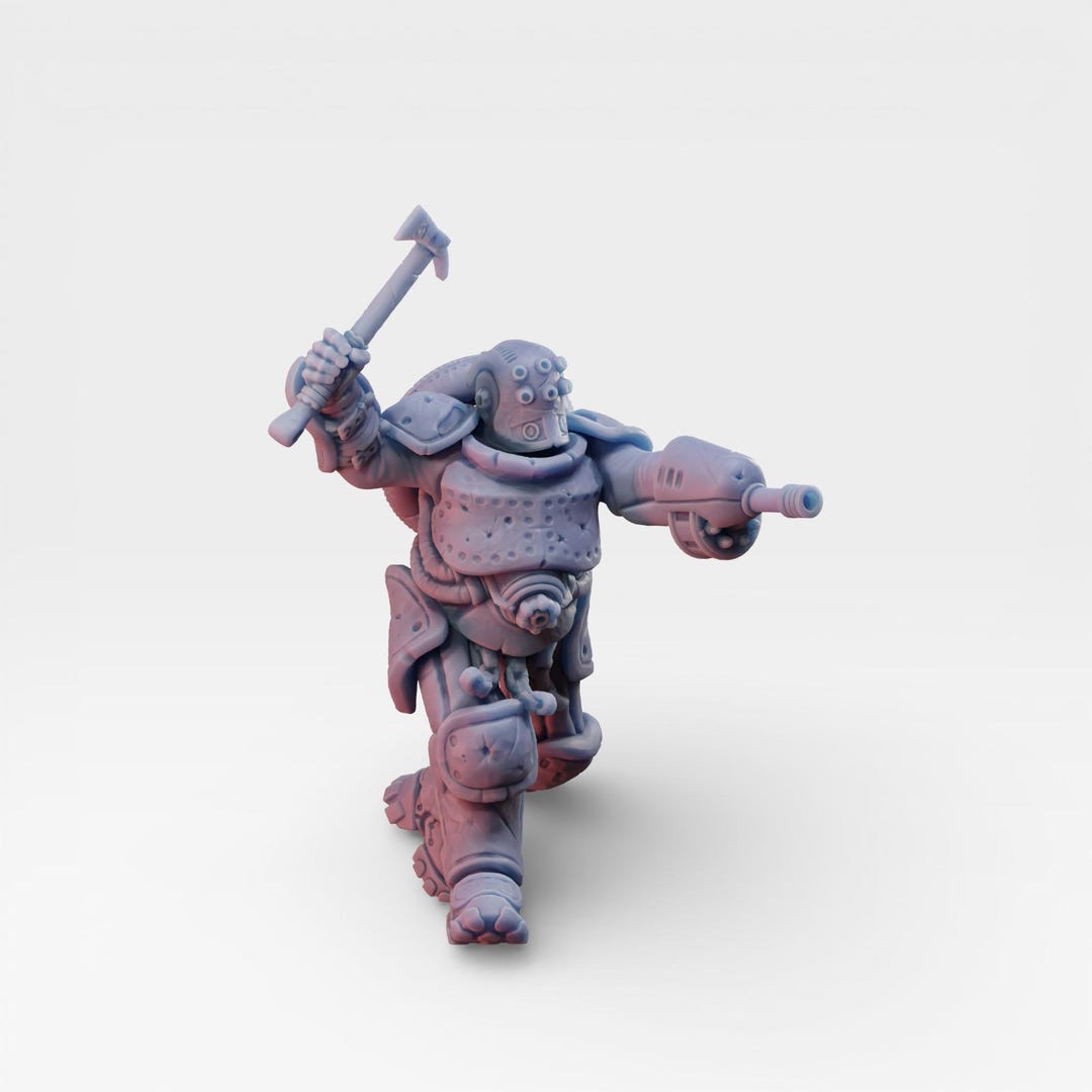 Heretic Infantry Raider 3 – 32mm Resin Miniature | D&D 3D Printed ...