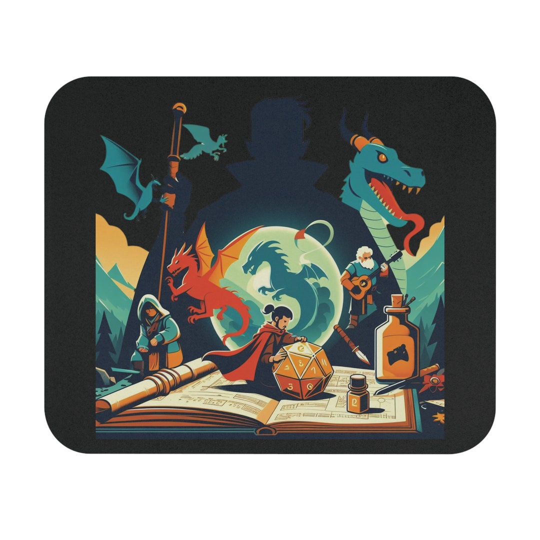 DND Mousepad DND Gaming Pad RPG Gaming Accessory Dm Gift - Etsy