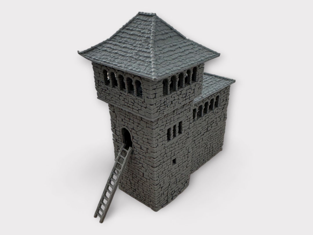 Medieval Stone Castle Kings Quarters, Terrain for DND and Tabletop Games, TTRPG, 28mm, 32mm ...