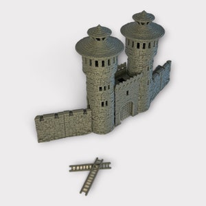 Castle Gate Terrain for Tabletop Gaming, DND Castle Decor, Fantasy RPG ...