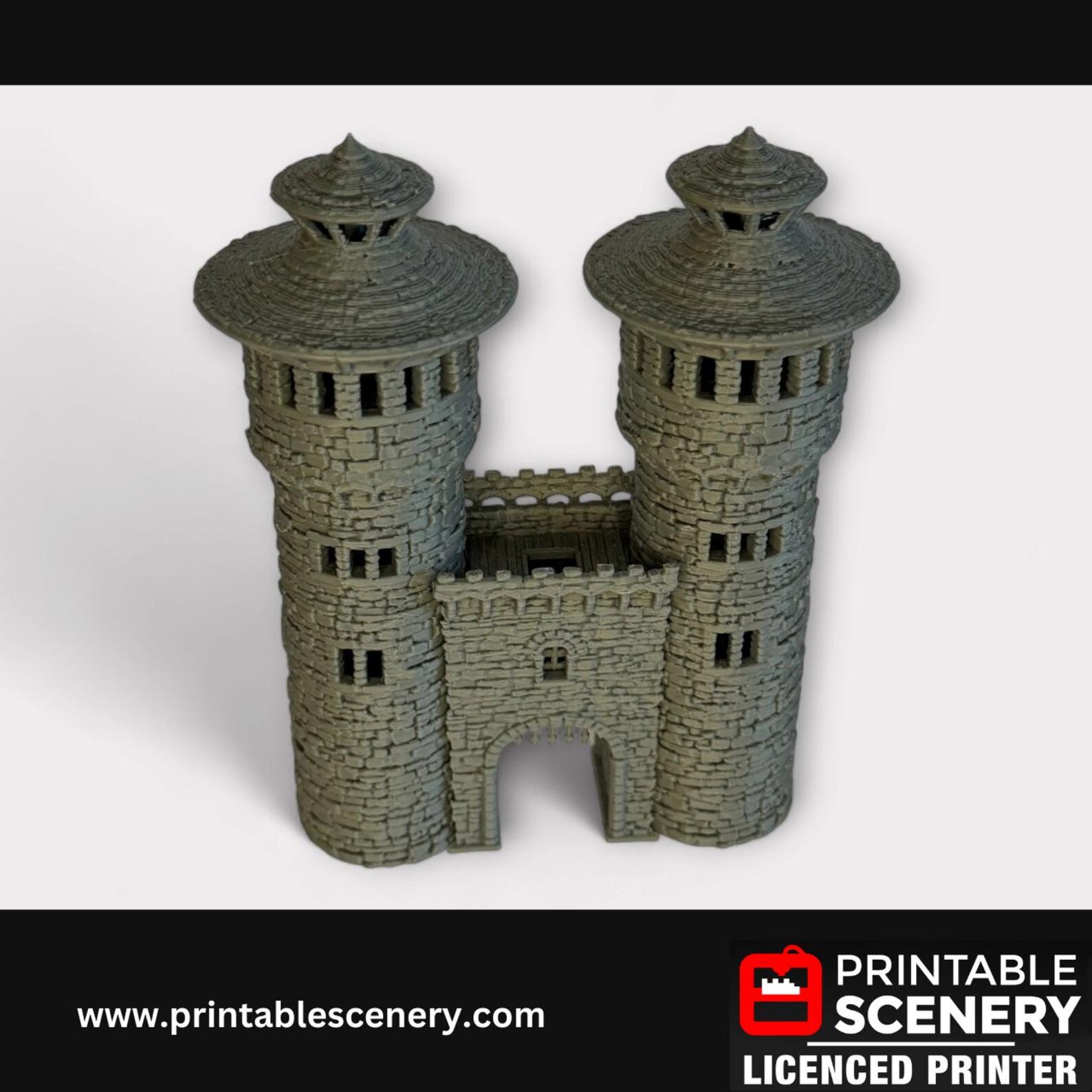 Castle Gate Terrain for Tabletop Gaming, DND Castle Decor, Fantasy RPG ...