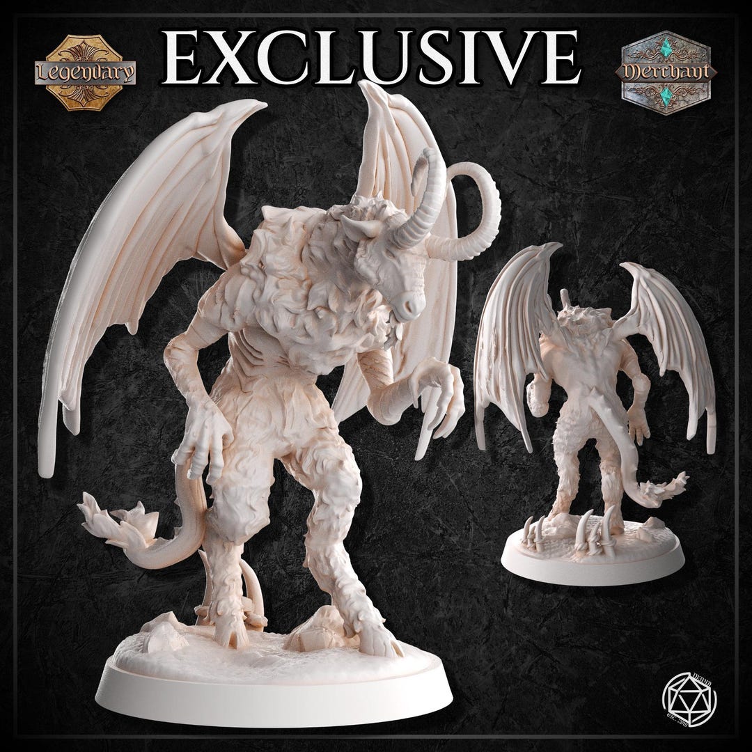 Jersey Devil – 28mm or 32mm Resin Miniature | D&D 3D Printed Figure ...
