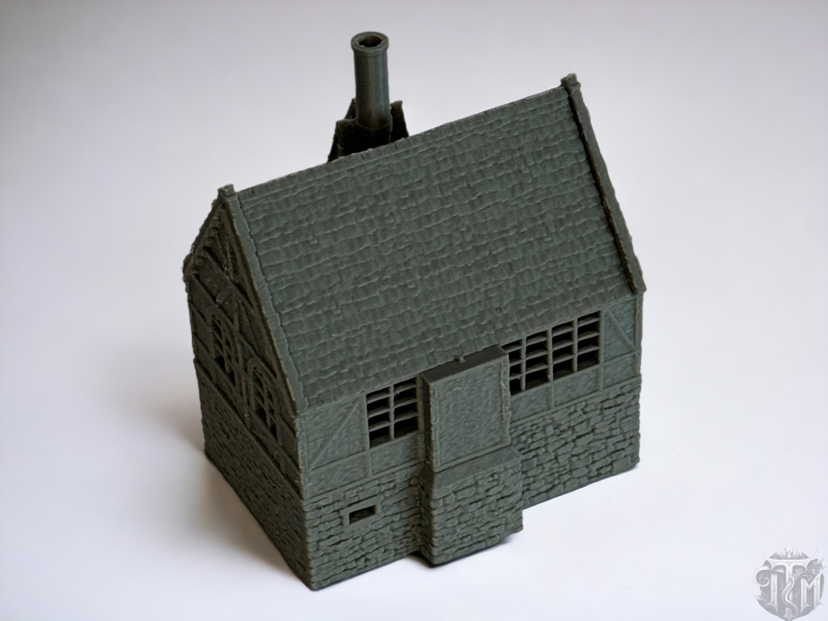 Medieval Stone Manor Wattle and Daub, Terrain for DND and Tabletop ...