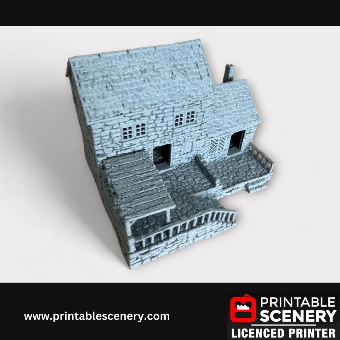 Medieval Stone Bakers House, Terrain for DND and Tabletop Games, TTRPG ...