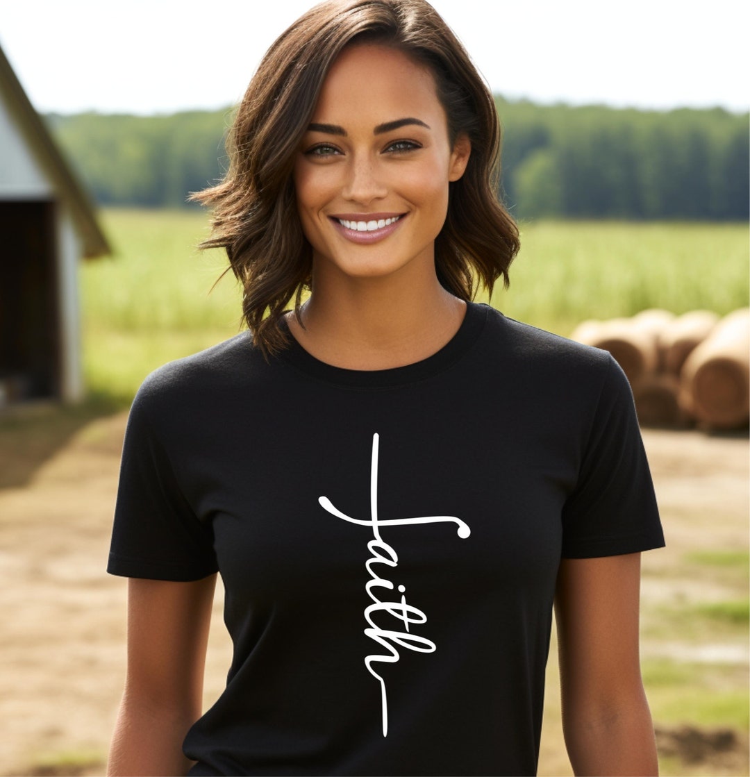 Have Faith T-shirt | Religious Design Tee | Faith | Women's Midweight ...