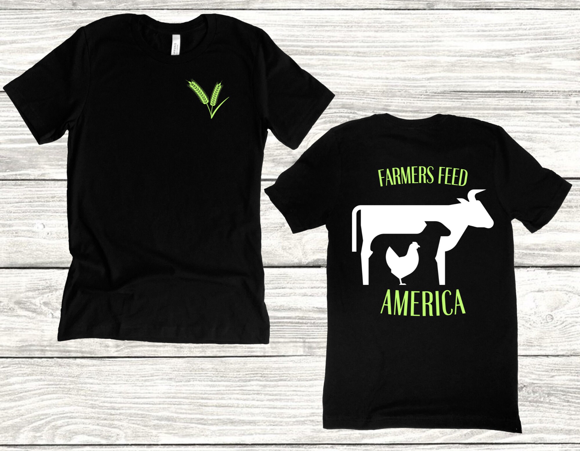 Thank A Farmer T-shirt, Farmers Feed America, Support Local Farmers ...