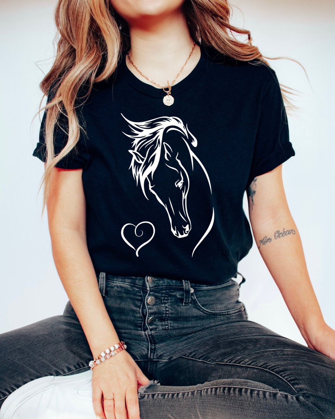 Horse Head T-shirt | Wild Horses | Horse Lovers Tee | Gift for ...