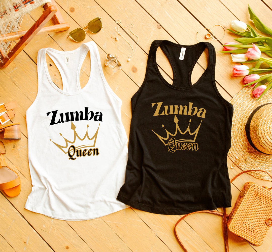 Zumba Queen Tank Top, Zumba Dancing Class Tee, Exercise Top, Gym Tee ...