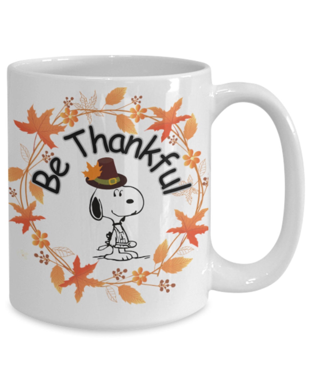 Peanuts Thanksgiving Coffee Mug Thanksgiving Snoopy Mug - Etsy