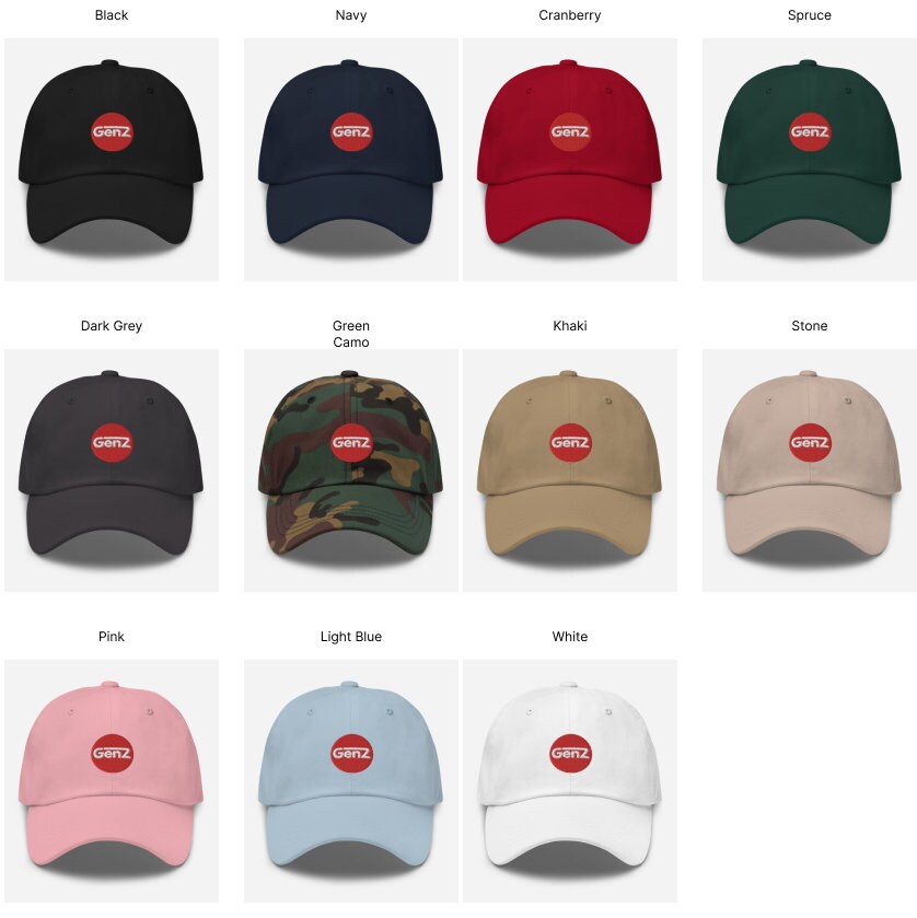 Genz Embroidered Cap by Genzgenji printed on Demand - Etsy