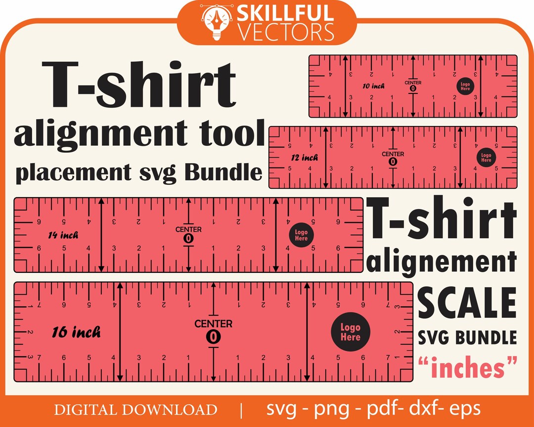 Tshirt Alignment Tool Placement Svg Bundle, Tshirt Alignment Too ...