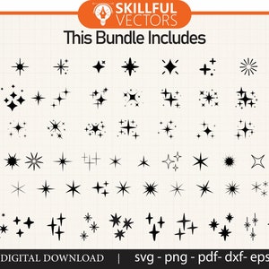 Sparkle Svg Big Bundle,150 Designs, Sparkle Cut File, Sparkle Art, Stars Svg, Sparkles, Svg ...