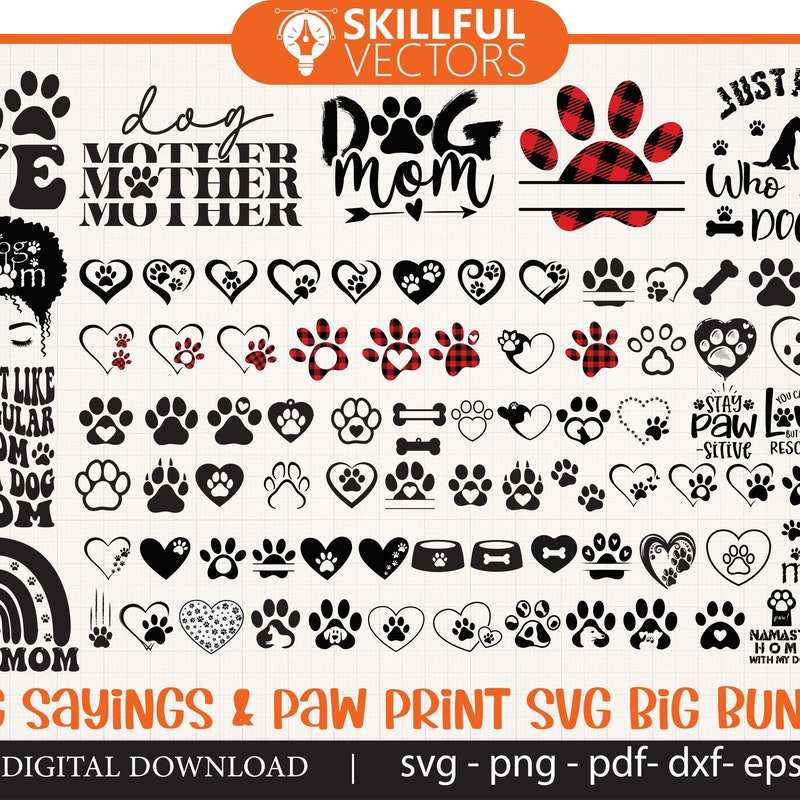 Puppy Paw Svg - Etsy