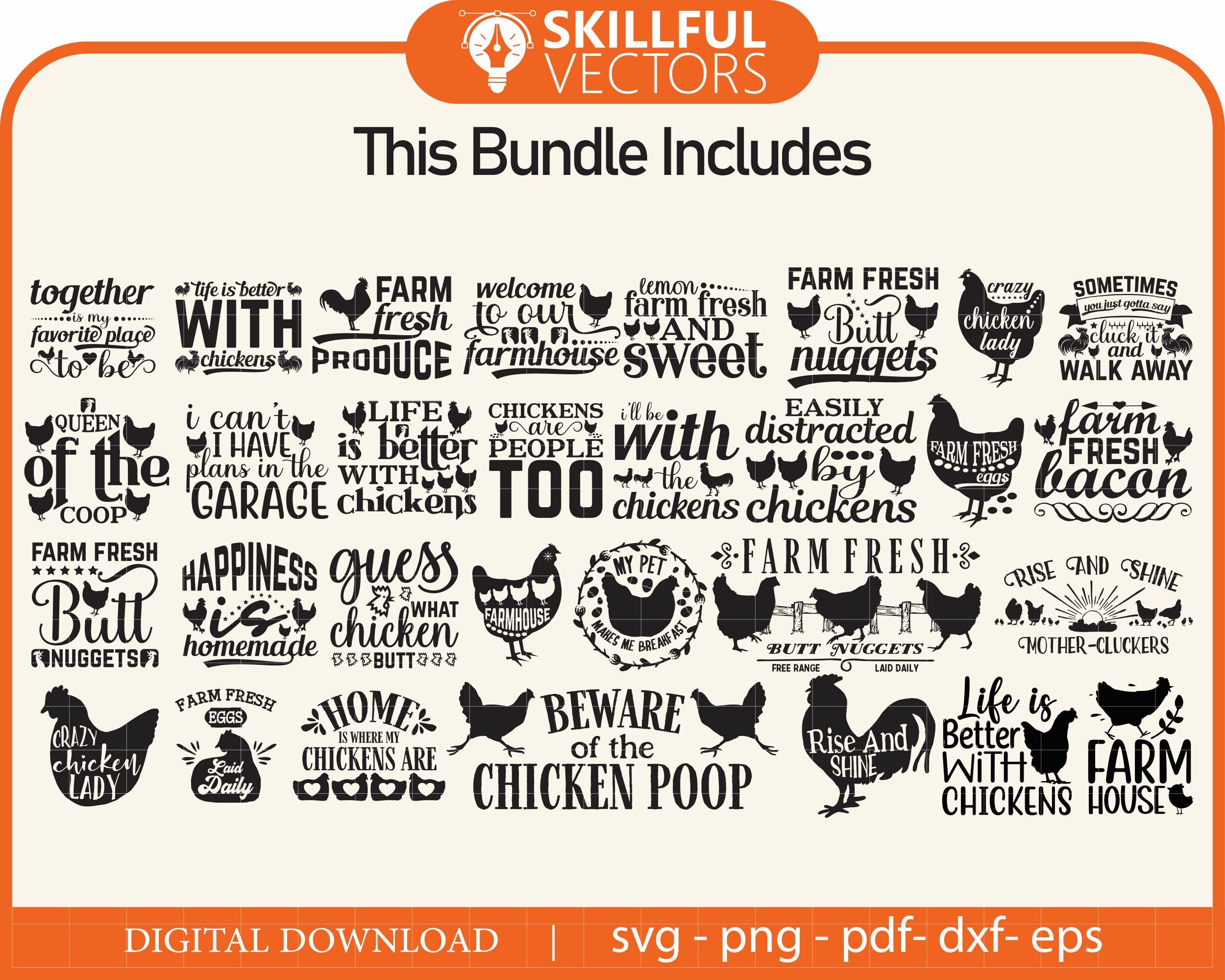 100 Chicken Svg Big Bundle Chicken Svg Rooster Svg Chicken - Etsy Canada