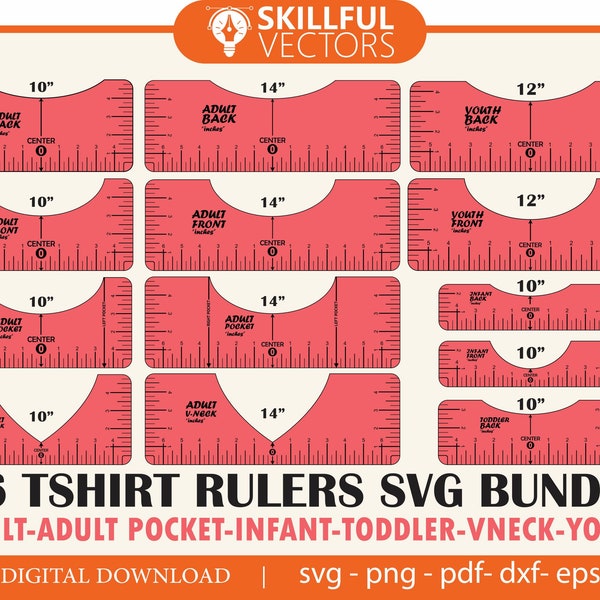 Shirt Ruler Svg - Etsy