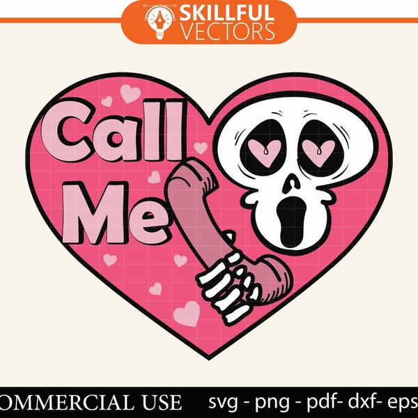 Ghost Face Call Me Png - Etsy