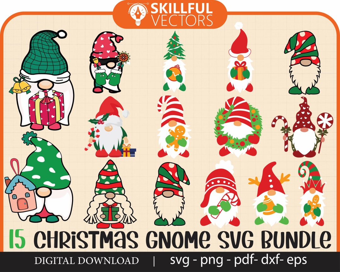 Christmas Gnomes SVG Bundle, Christmas Gnomes Svg,gnomes SVG Bundle ...