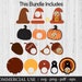 Thanksgiving Candy Dome SVG Bundle: Turkey, Fall Ornaments (digital ...