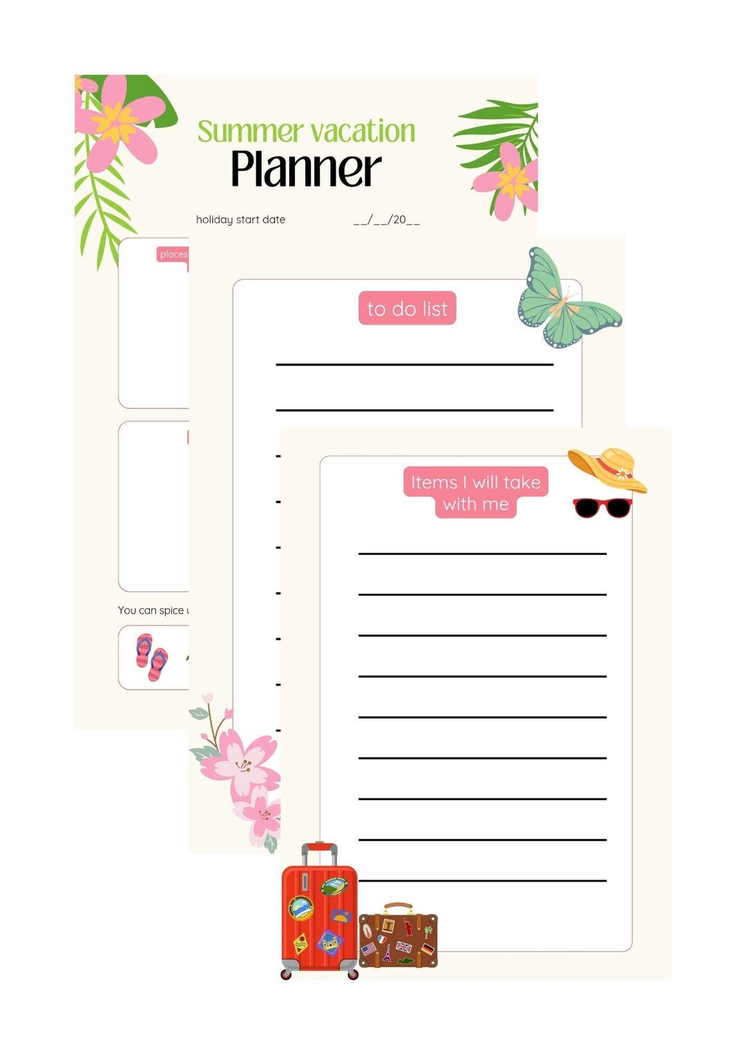 Vacation To-do List, Printable Vacation Tracking Chart, a Little More ...