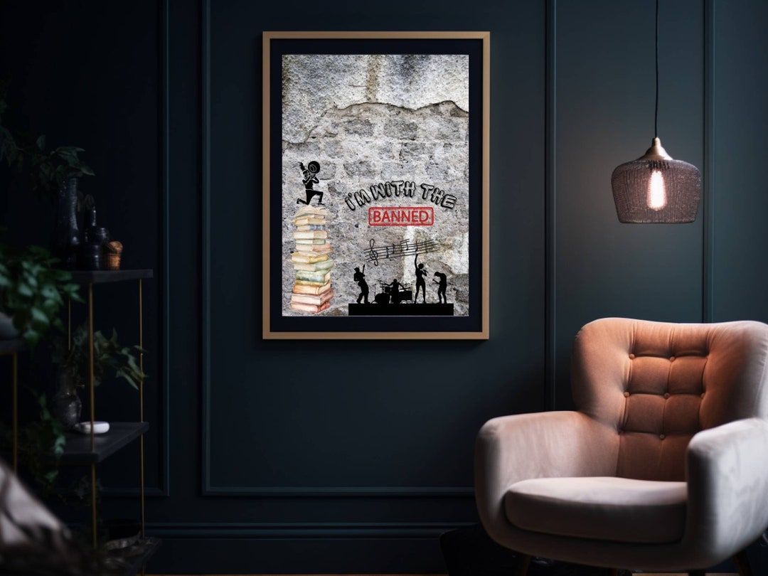 With the Banned Band Graffiti Printable Wall Art Social - Etsy