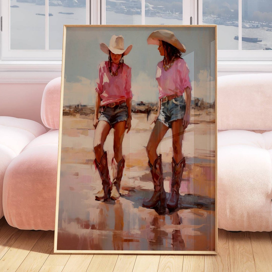 Coastal Cowgirl Printable Poster Trendy Printable Wall Art - Etsy
