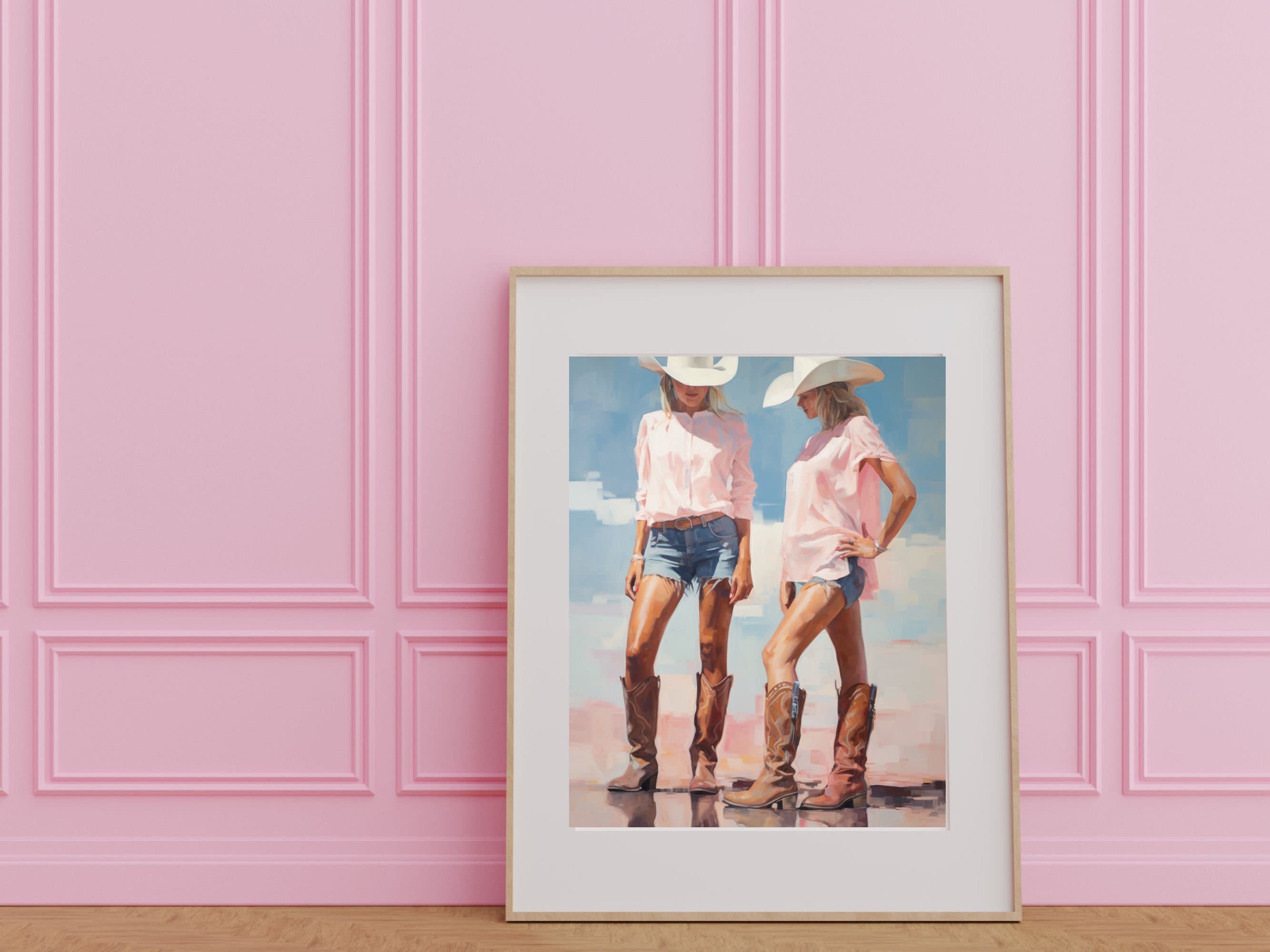 Coastal Cowgirl Printable Poster, Trendy Printable Wall Art, Preppy ...