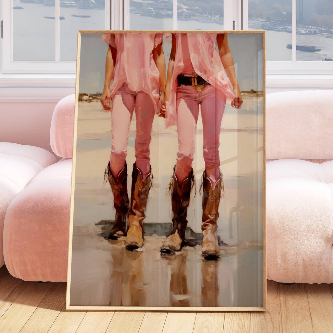 Coastal Cowgirl Printable Poster, Trendy Printable Wall Art, Preppy ...