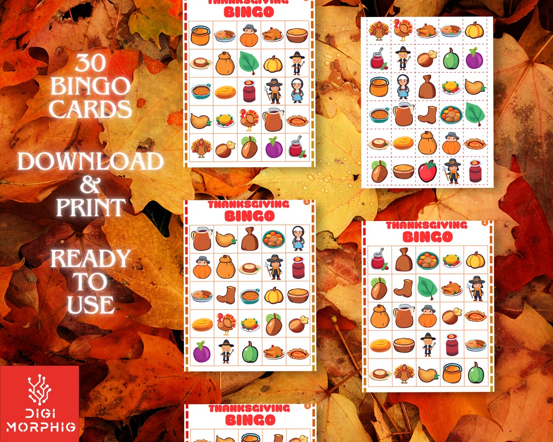 Thanksgiving Bingo Special Education, Preschool, Homeschool ...