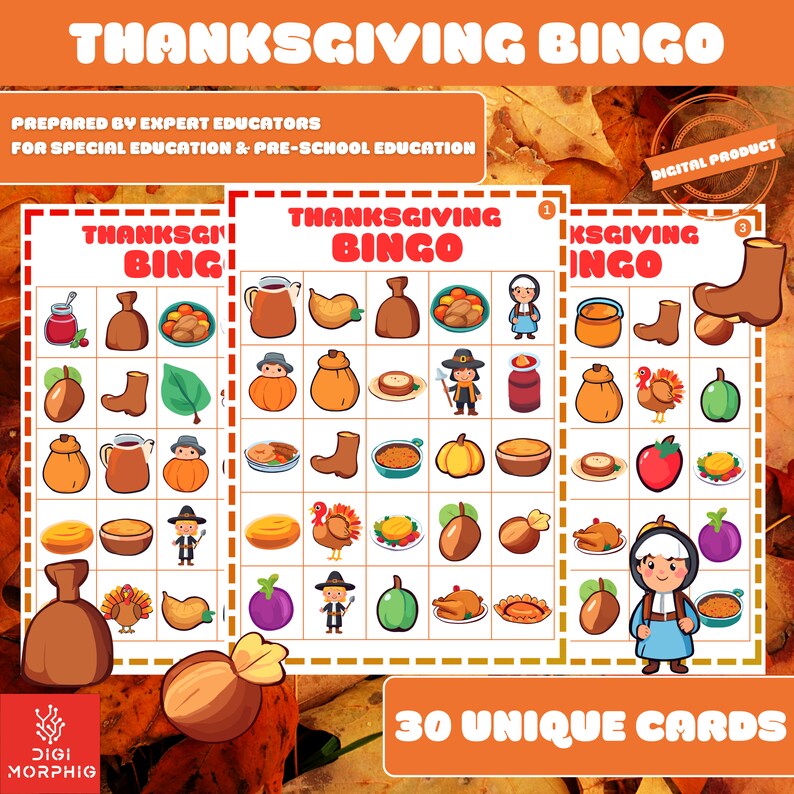 Thanksgiving Bingo | Special Education, Preschool, Homeschool ...