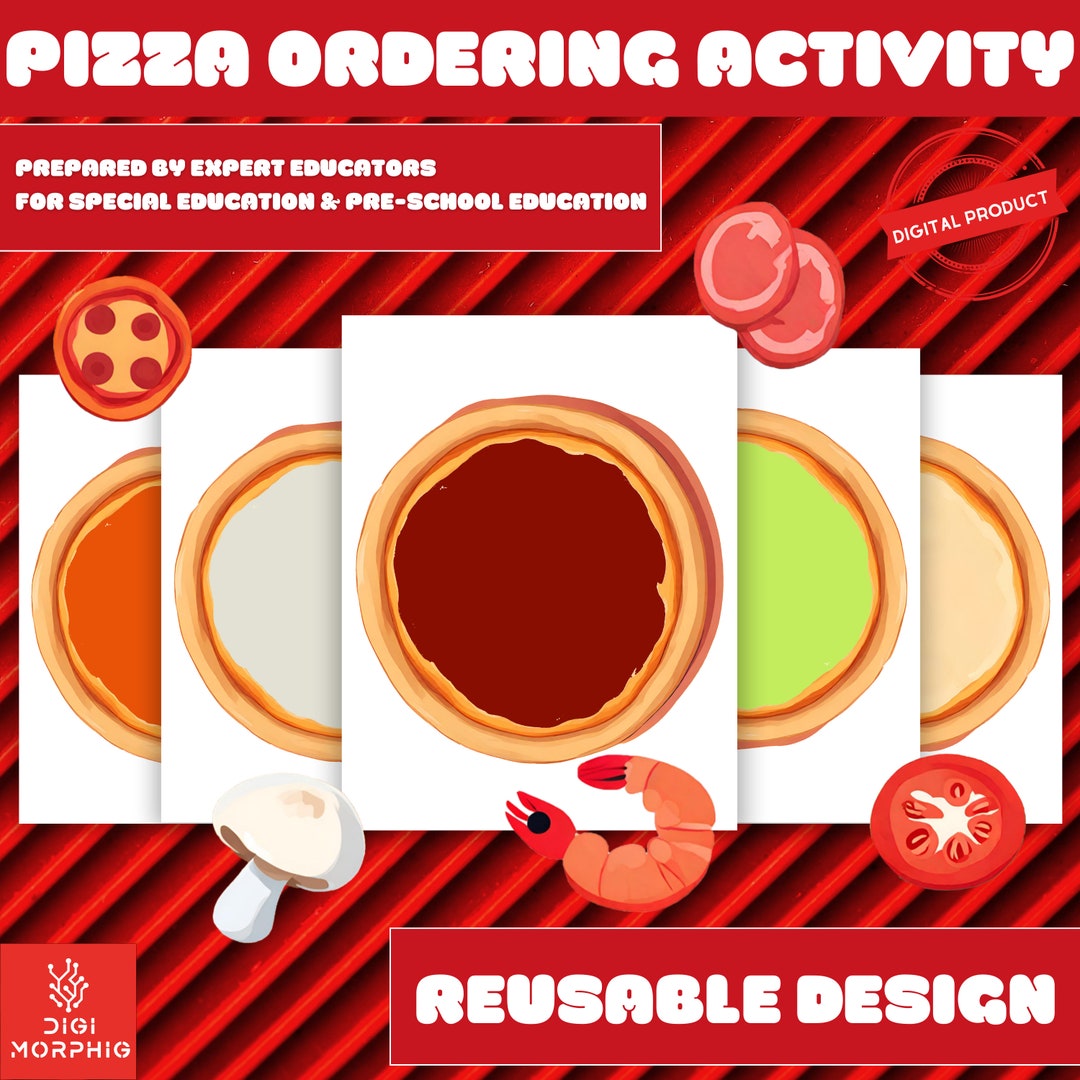 Pizza Activity Special Education, Preschool, Homeschool Busy Book ...