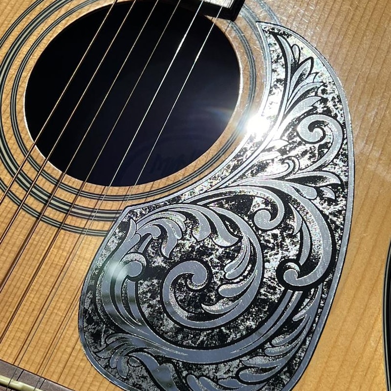 Teardrop Pickguard Guitar - Etsy
