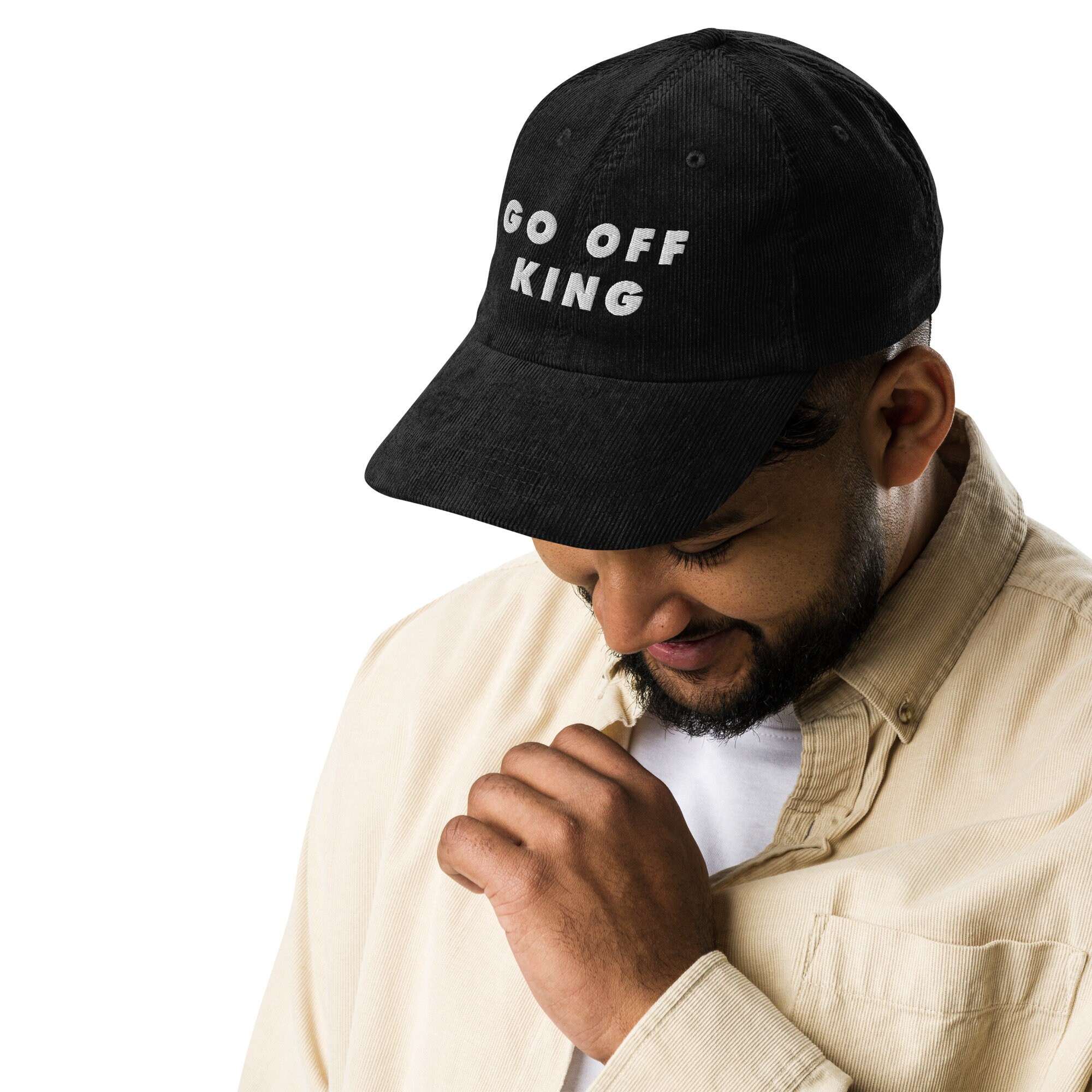 Go off King | Vintage Corduroy Hat | Funny Hats - Etsy