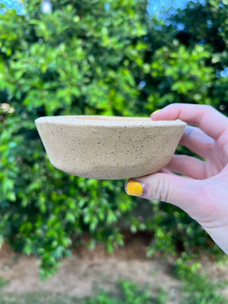 Set of 5 Raw Clay Bowls - Etsy