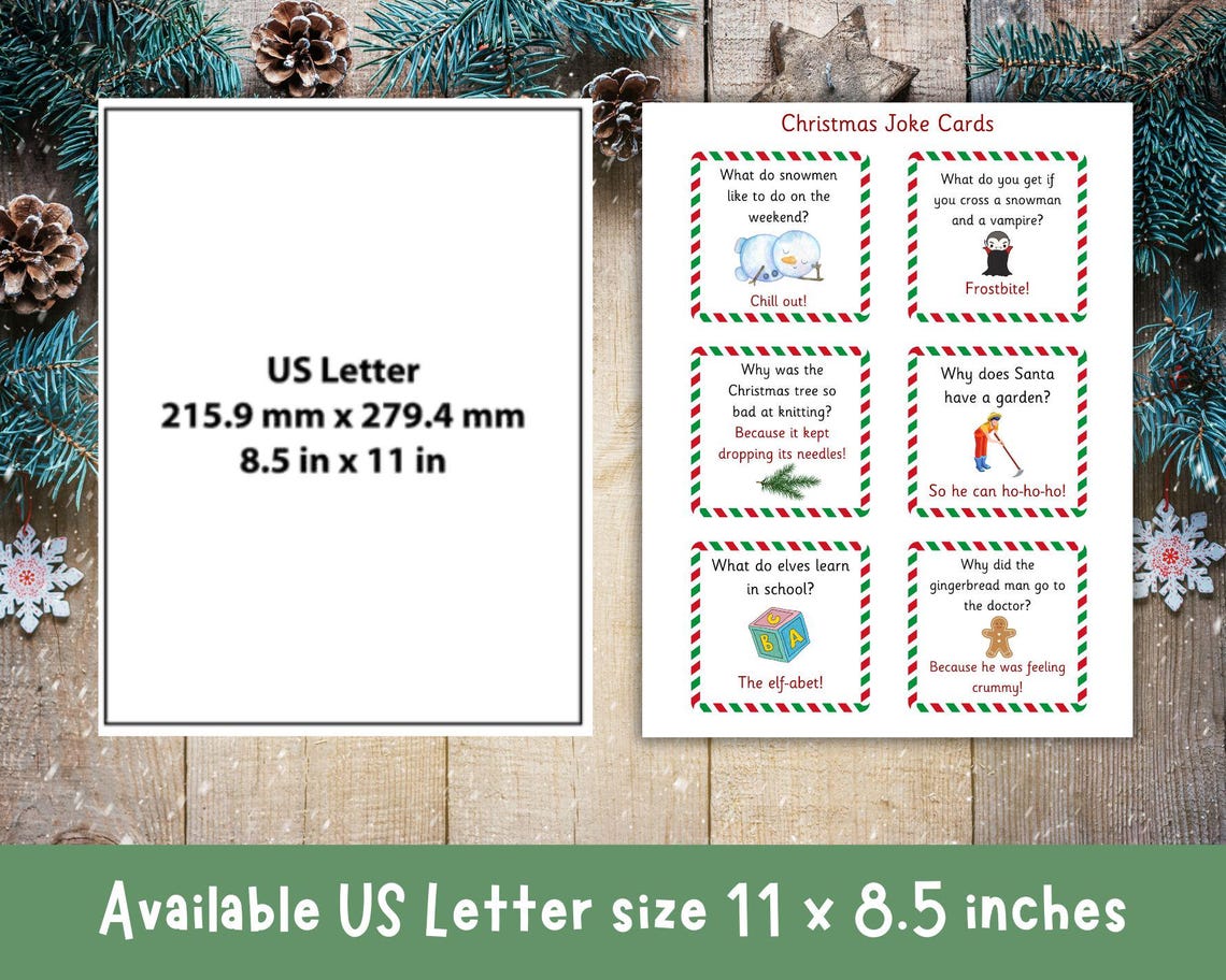 Christmas Jokes for Kids, Christmas Jokes Lunchbox Notes, Lunchbox ...