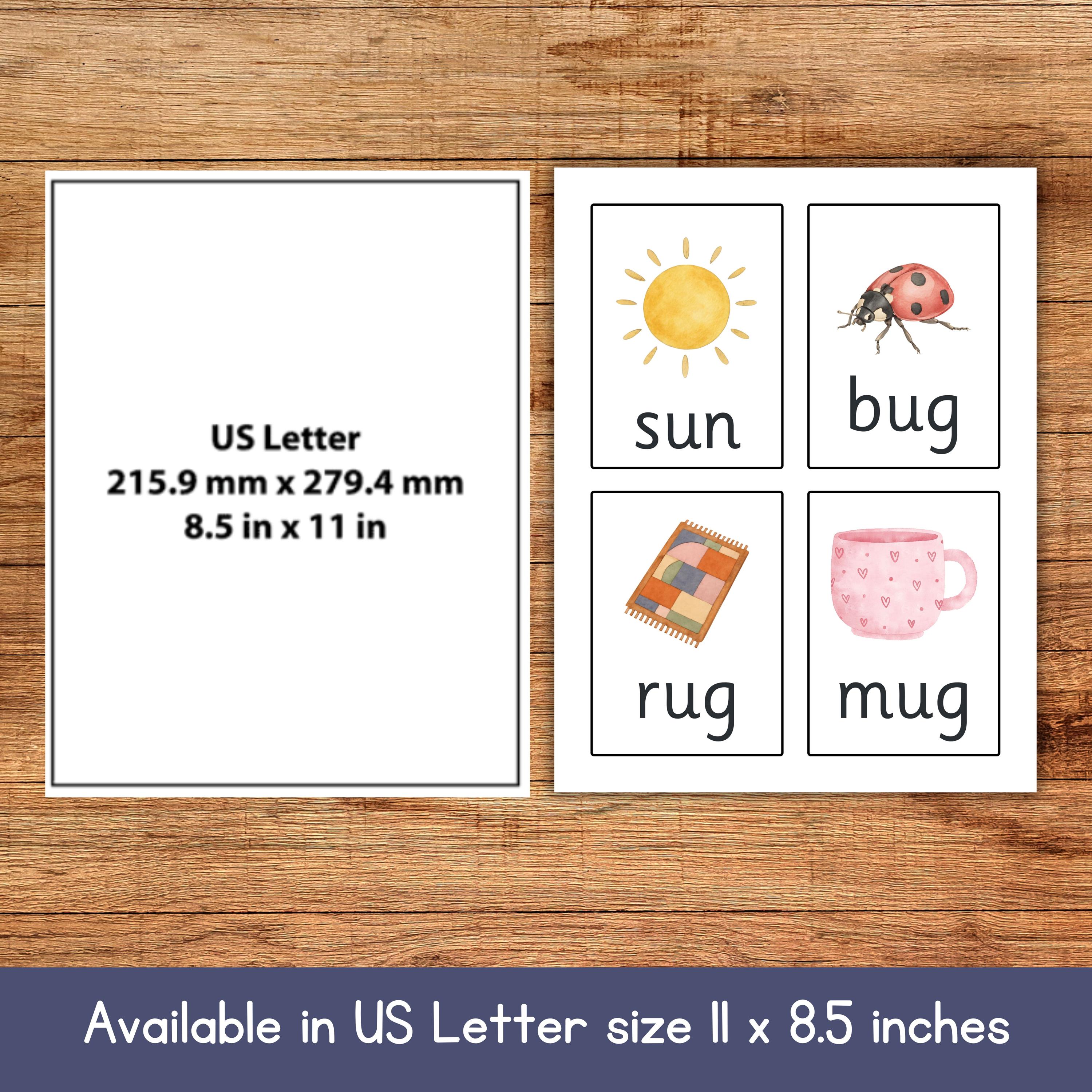CVC Word Flash Cards, Short Vowels, 280 Phonics Flash Cards Bundle ...