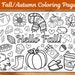Fall/autumn Coloring Page, Fall Coloring Placemat, Cozy Vibes Coloring ...